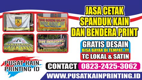 Tempat Cetak Spanduk Kain Dan Bendera Printing Berkualitas PUSAT KAIN