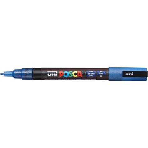 Posca 186588 Marqueur Pointe Fine PC 3M 0 9 1 3 mm Bleu Foncé