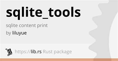 Sqlitetools Rust Utility Lib Rs