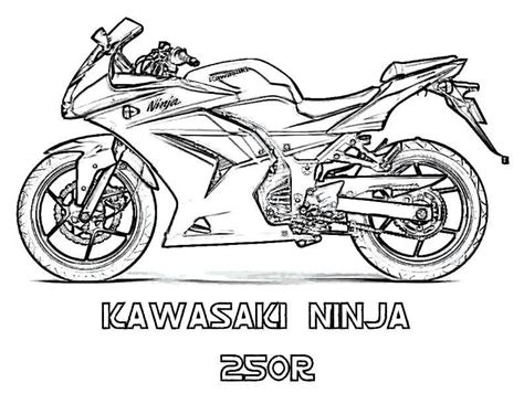 Desenhos De Motos Para Imprimir E Colorir