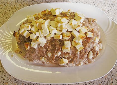 Hackbraten gefüllt mit Schafskäse von babsel Chefkoch de