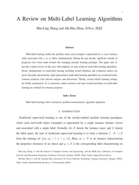 multilabel things pdf statistical classification machine learning