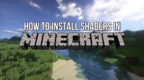 How To Install Shaders In Minecraft YouTube