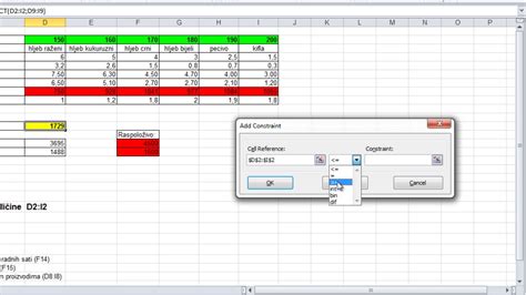 excel solver mix product youtube