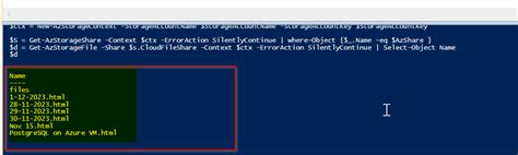 azure why does powershell keep returning a system object when i run the get azstorageshare