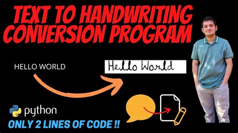 convert text to handwriting pywhatkit 2 lines of python code youtube