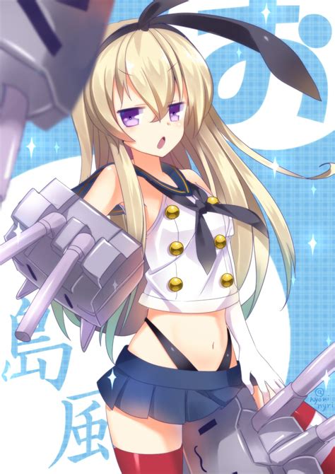 Shimakaze And Rensouhou Chan Kantai Collection Drawn By Nyori Danbooru