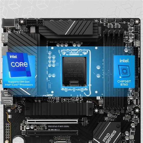 MSI PRO B760 P WIFI DDR4 ATX Powered By MSI MSI Store Malaysia
