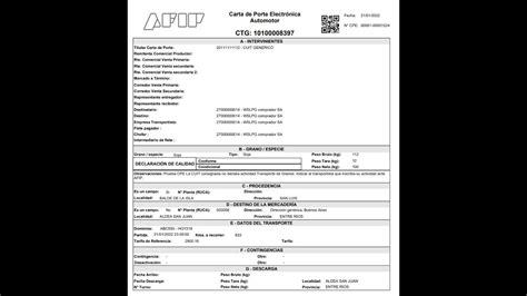 Solicitar una Carta de Porte Electrónica CPE de AFIP desde cero YouTube