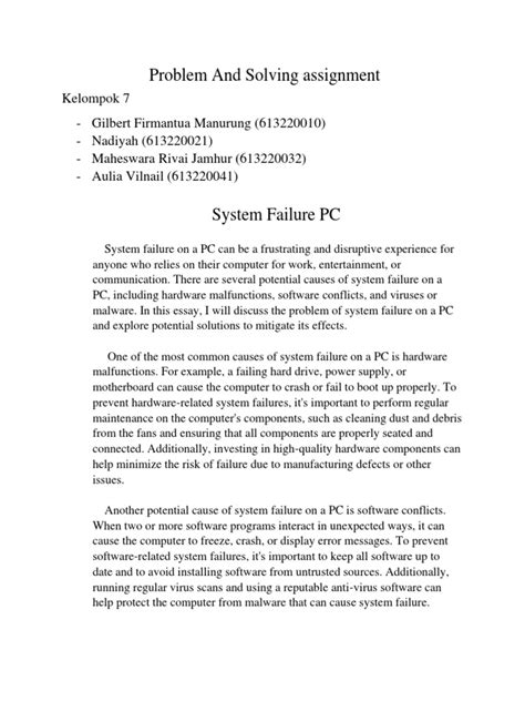 problem solving assignment pdf pdf