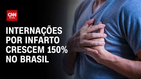 Internações por infarto crescem 150 no Brasil LIVE CNN YouTube
