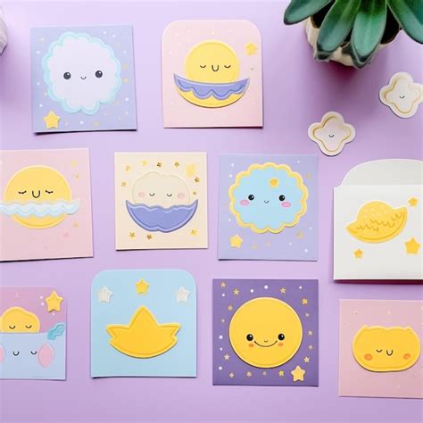 Premium Ai Image There Are Many Cards With Different Designs On Them