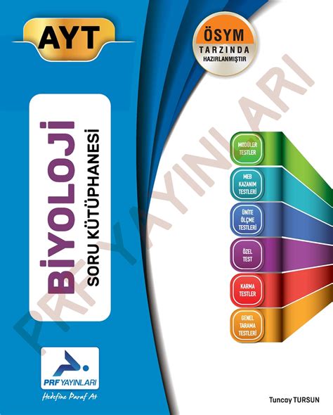 PARAF YAYINLARI AYT AYT Biyoloji Soru Kütüphanesi