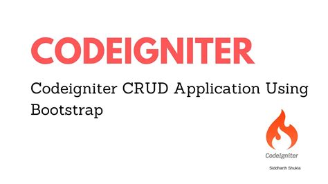 how to create a crud application in codeigniter 4 for beginners
