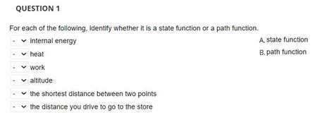 Solved QUESTION 1 For Each Of The Following Identify Chegg