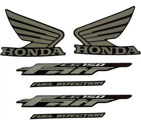 Kit Adesivo Jogo Faixas Moto Honda Fan Esi Preta