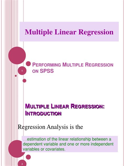 multiple regression analysis pdf linear regression dependent and independent variables