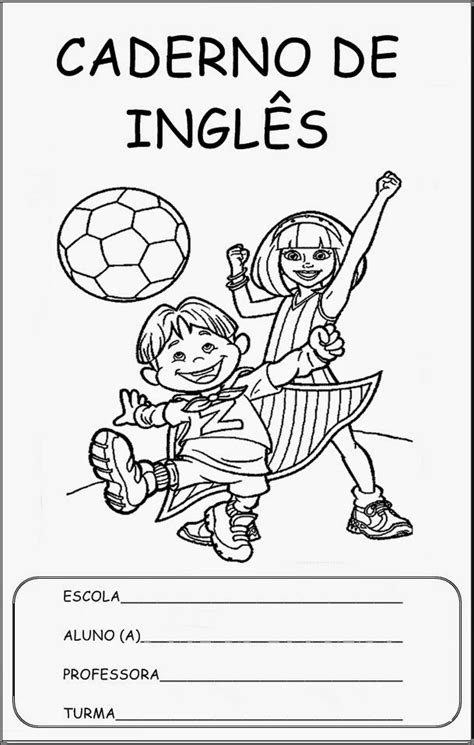Capas para caderno de inglês