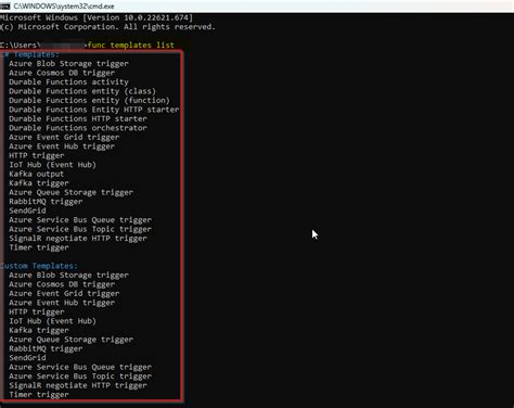 Visual Studio Azure Functions CLI Latest Templates Stack Overflow