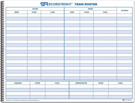 Score It Right Basketball Scorebook Player Mens And Womens