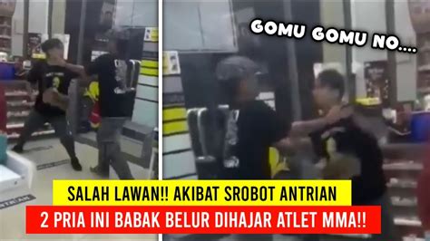 Salah Pilih Lawan Akibat Serobot Antrian Dua Pemuda Babak Belur