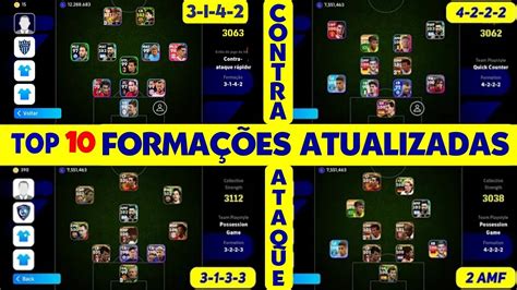 Melhores Formações para Contra Ataque eFootball 2024 Mobile