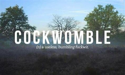 Cockwomble Scottish Swear Words Weird Words Unusual Words Rare