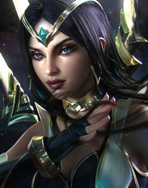 Irelia sevenbees League of Legends Лига Легенд 3d art 3d