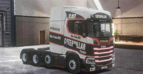 Scania S Skin Caterpillar White Truckers Of Europe 3 Skins