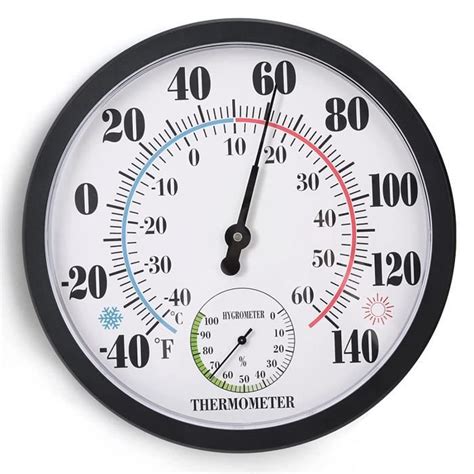Thermomètre Hygromètre Pour Intérieur Et Extérieur Thermomètre Mural