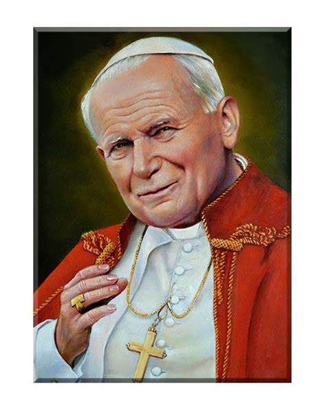 Wi Ty Jan Pawe Ii Obraz Religijny Na P Tnie