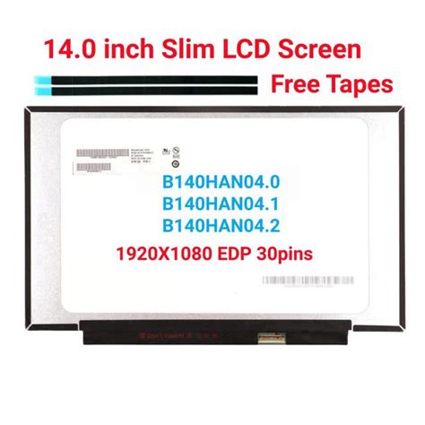 14 0 IPS Laptop LCD Screen N140HCA EAC C2 B140HAN04 0 B140HAN04 1