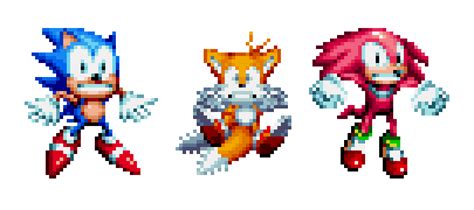 Sonic Mania Tails Pixel Art