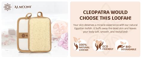 Amazon Almooni Premium Egyptian Exfoliating Loofah Pad Body