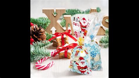 Bolsa Celofan Navide A Galletas Dulces Gomitas Regalo Youtube
