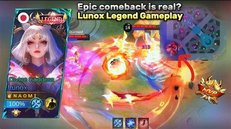 EPIC COMEBACK IS REAL Lunox Legend GameplayBest Build Lunox YouTube