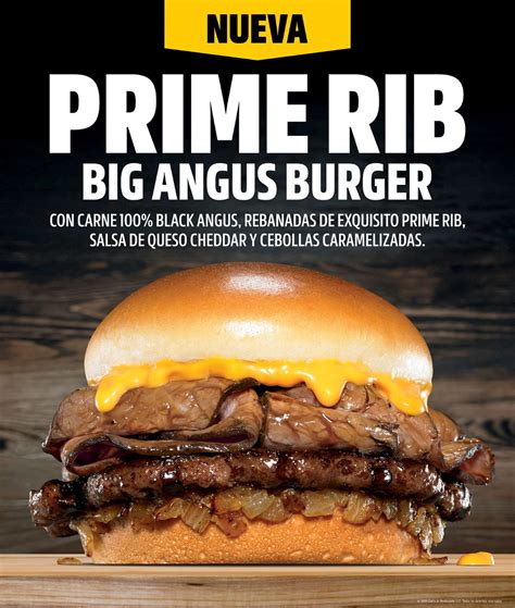 Conoce El Nuevo Prime RIB BIG ANGUS BURGER De Carl S JR