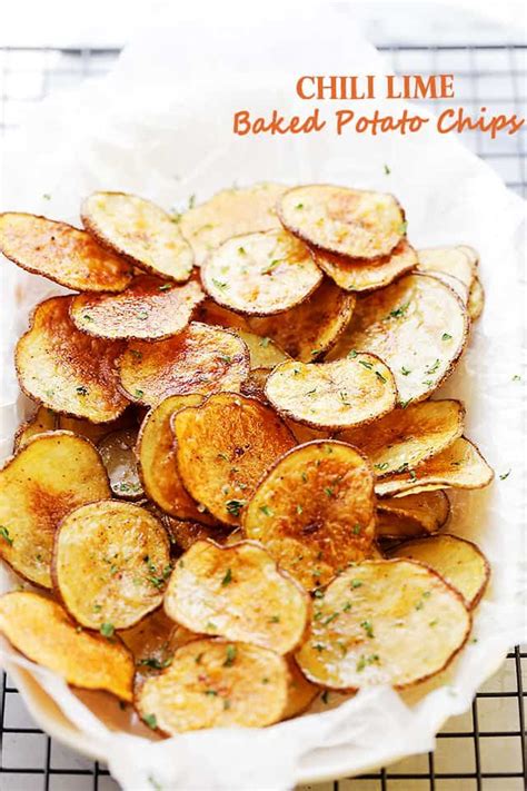 Chili Lime Baked Potato Chips Easy Homemade Potato Chips Recipe Artofit