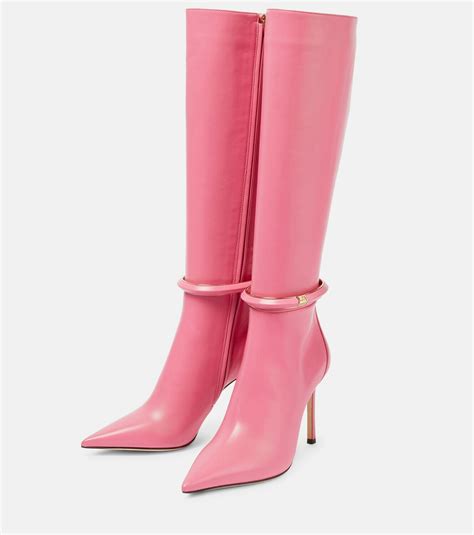 Jimmy Choo Dreece Leather Knee High Boots Jimmy Choo