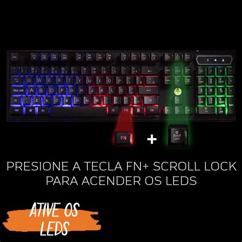 Kit Home Teclado E Mouse Usb Led Abnt2 Ç Haiz HZ 300 HAIZ