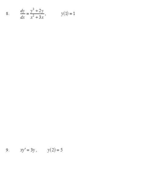 solved problems 2 9 tell whether the given differential