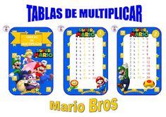 13 Ideas De Tabla De Multiplicar Mario Bros En 2022 Mario Bros