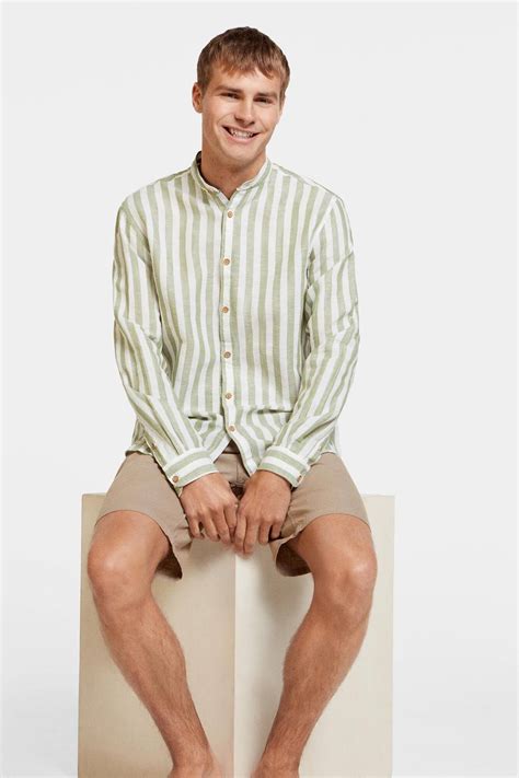 CAMISA CUELLO MAO RAYAS Atelier Yuwa Ciao Jp