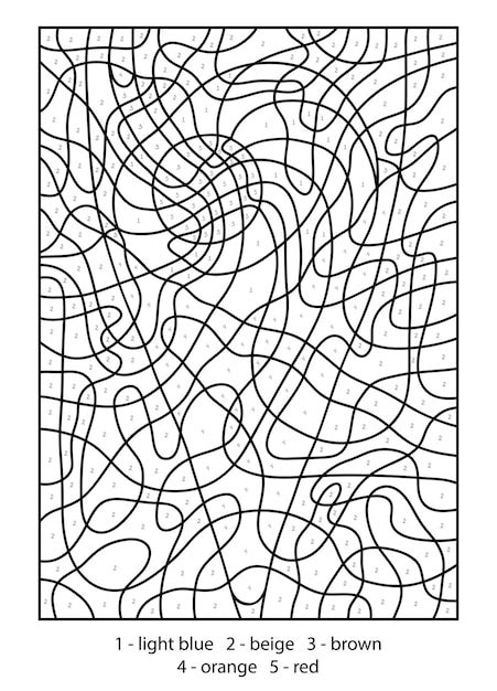Color By Number Ice Cream Cone Coloring Page Printable