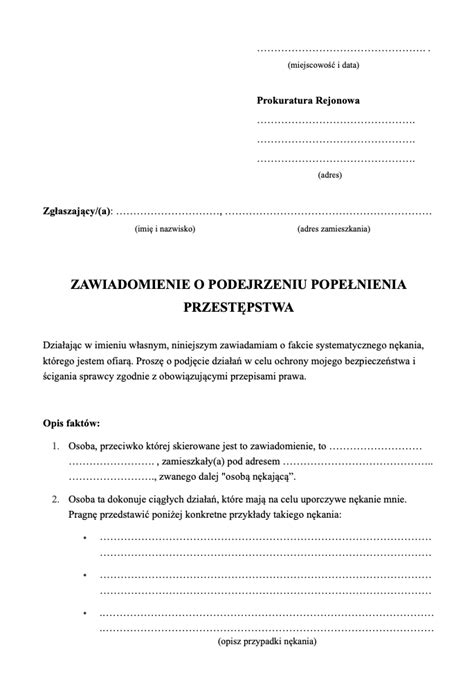 Zawiadomienie O N Kaniu Wz R Wzory Pisma Pl