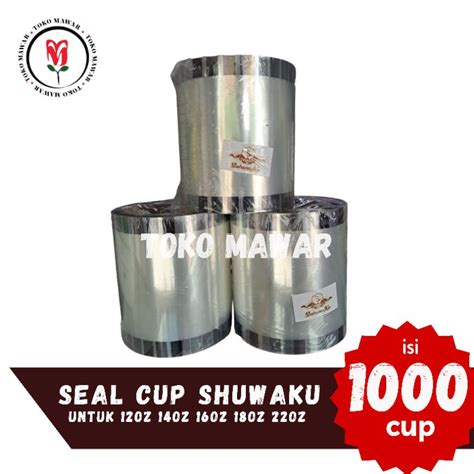 Jual PLASTIK CUP SEALER POLOS ROLL PRESS Tutup Gelas 1000 Pcs Shopee