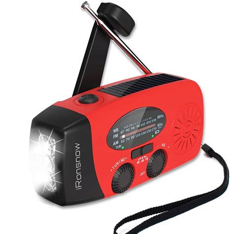 Solarne Latarka 3 Led Kinetyczna Radio FM Awaryjne 11939848684