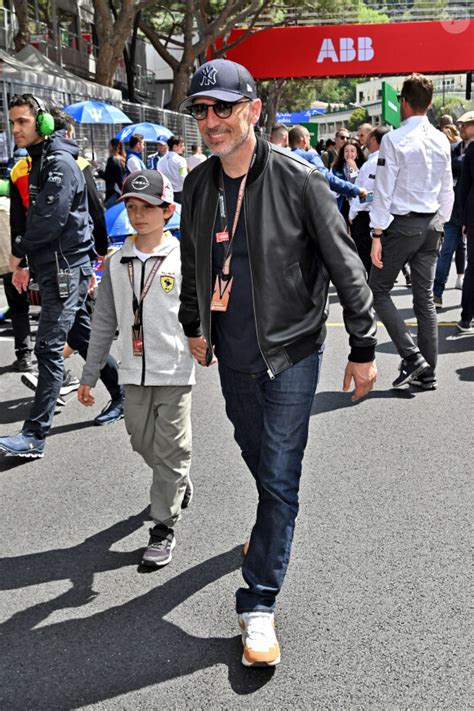 Photo Gad Elmaleh et son fils Raphaël durant le 6eme Monaco E Prix à