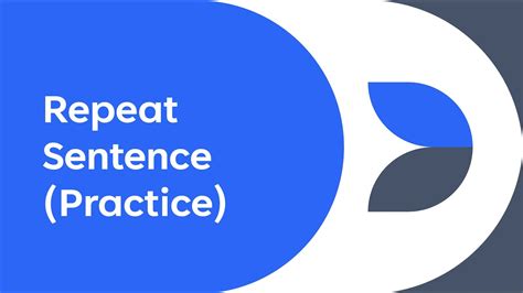 Repeat Sentence Pte Academic Practice Lecture Youtube