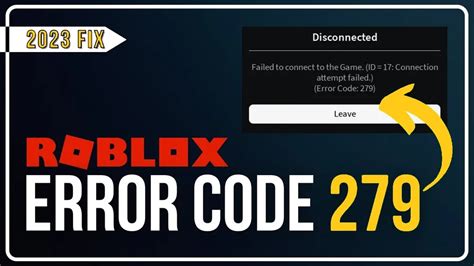 How To Fix Error Code 279 In Roblox